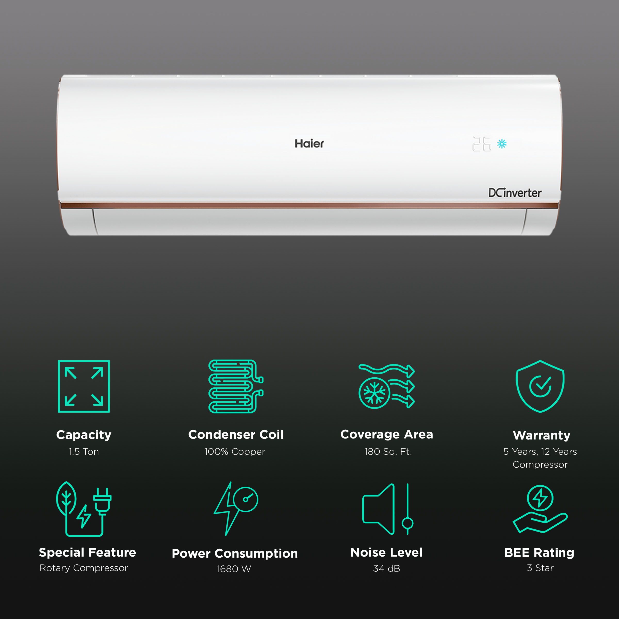 Buy Haier Kinouchi Pro 7 In 1 Convertible 1 5 Ton 3 Star Triple